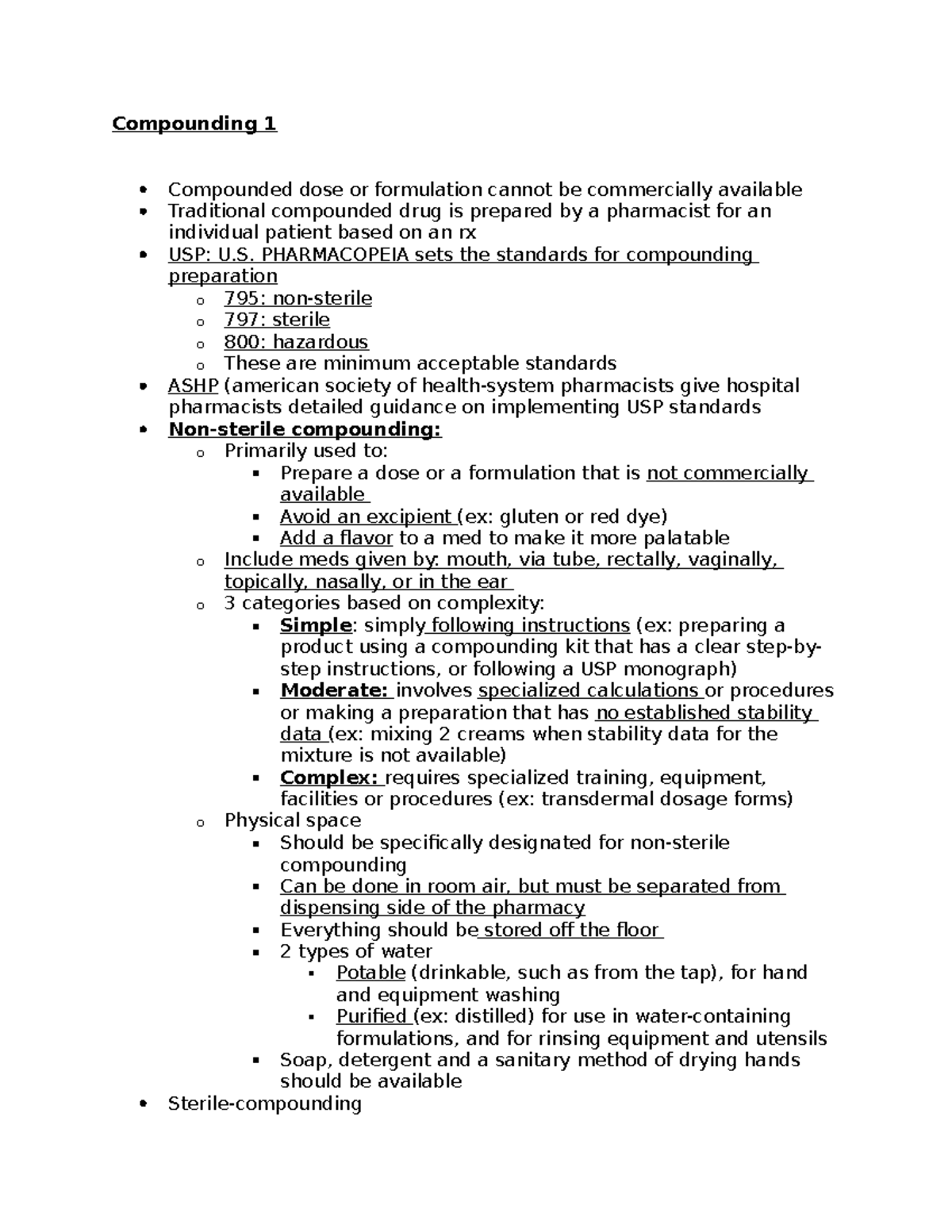 Compounding 1 - PHARMACOPEIA sets the standards for compounding ...