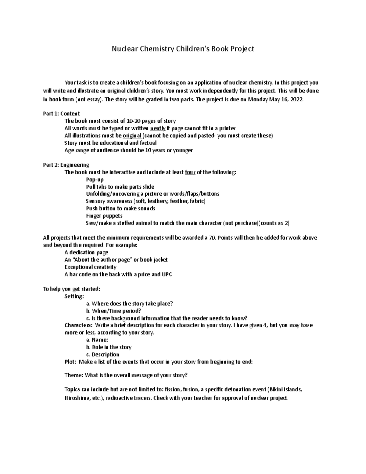 Childrens Book Nuclear Chem 2 - Nuclear Chemistry Children’s Book ...