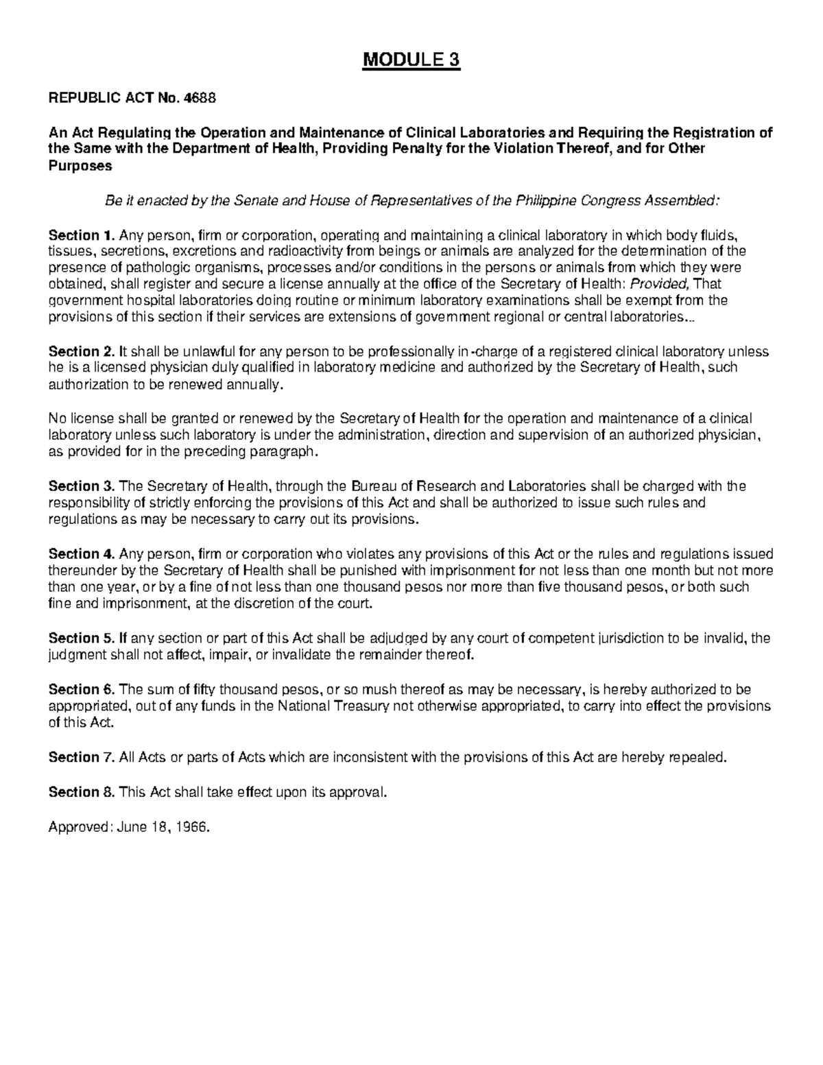 Modules 3-5 and 8 MTLB - This document provides lectures on Medtech ...