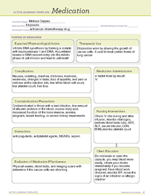 Lung cancer system disorder ati template - ACTIVE LEARNING TEMPLATES ...