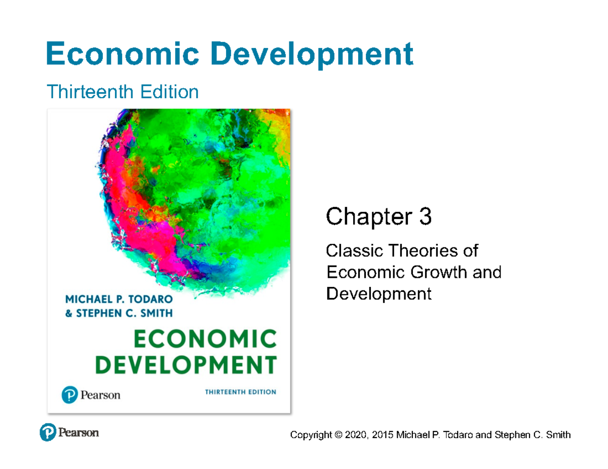 Todaro and Smith pp03-1 - Economic Development Thirteenth Edition ...