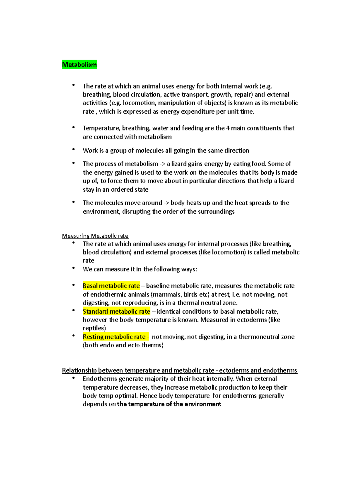 What is life? Lecture topic summary - BIOL10011 - Unimelb - Studocu