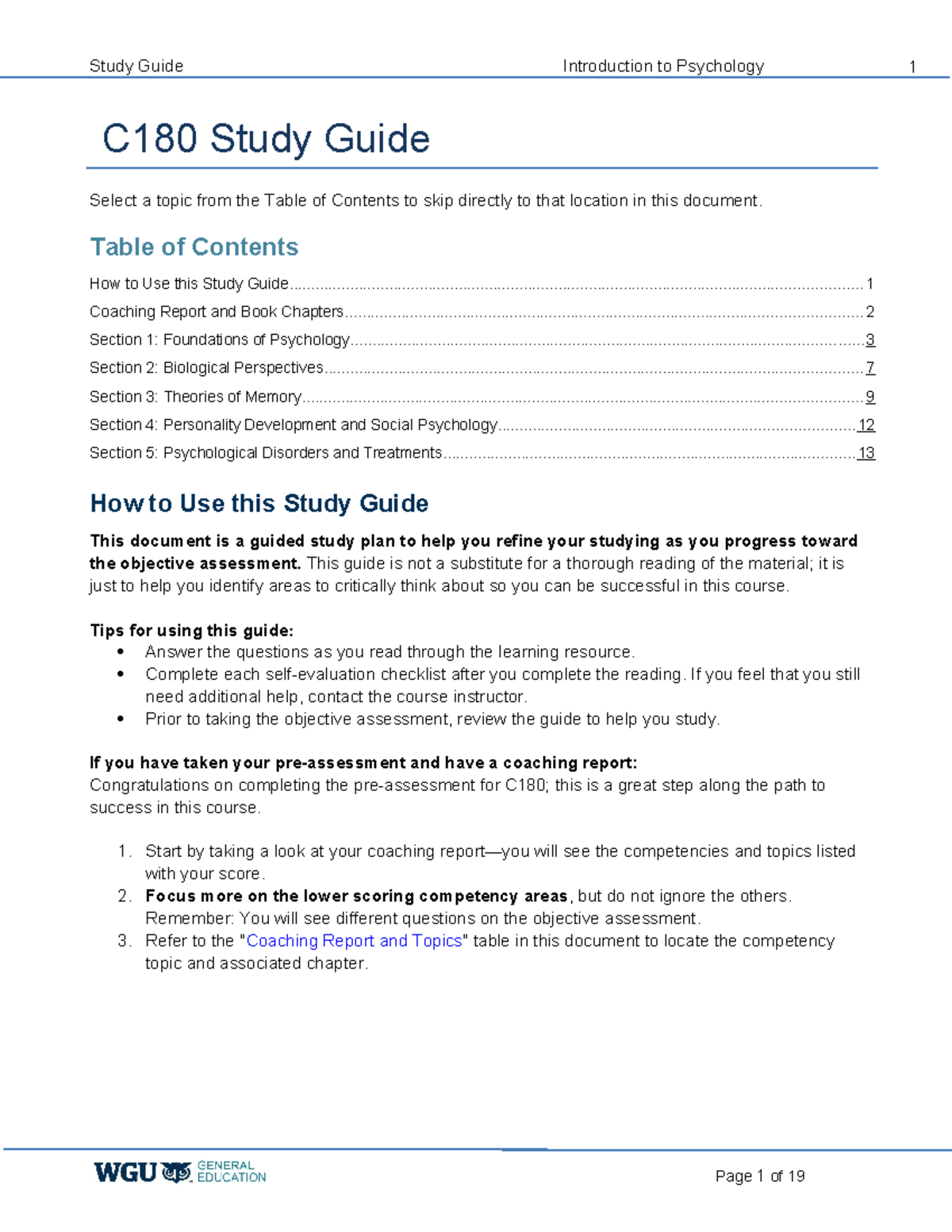 A604d40ef25b621133 d31d102a71c167 - 1 C180 Study Guide Select a topic ...