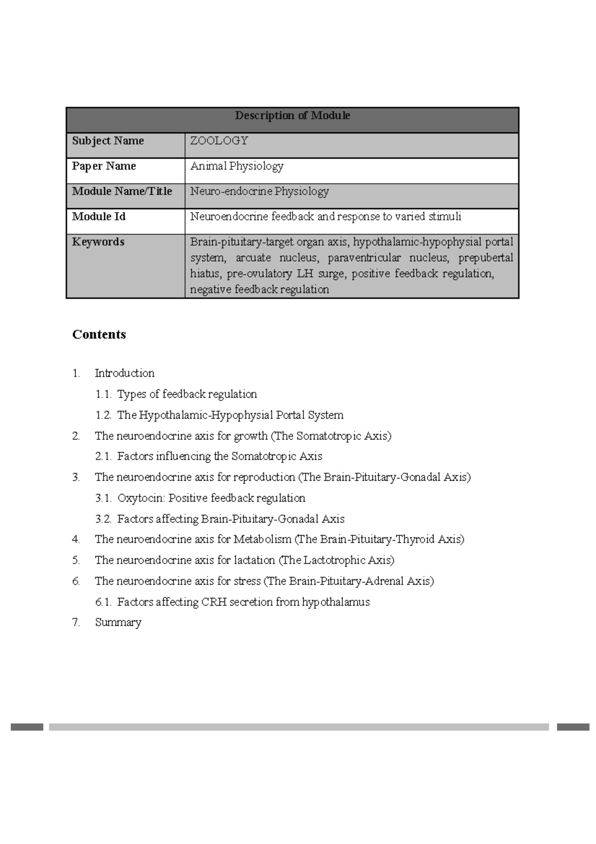 Endocrinology-calicut university lecture note - Animal Physiology ...
