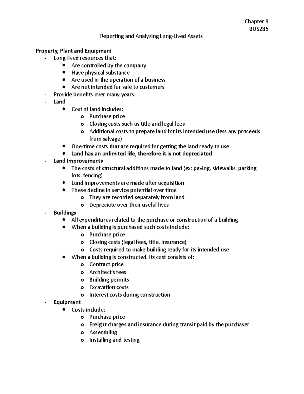 Chapter 9 - Summary Financial Accounting: Tools for Business Decision ...