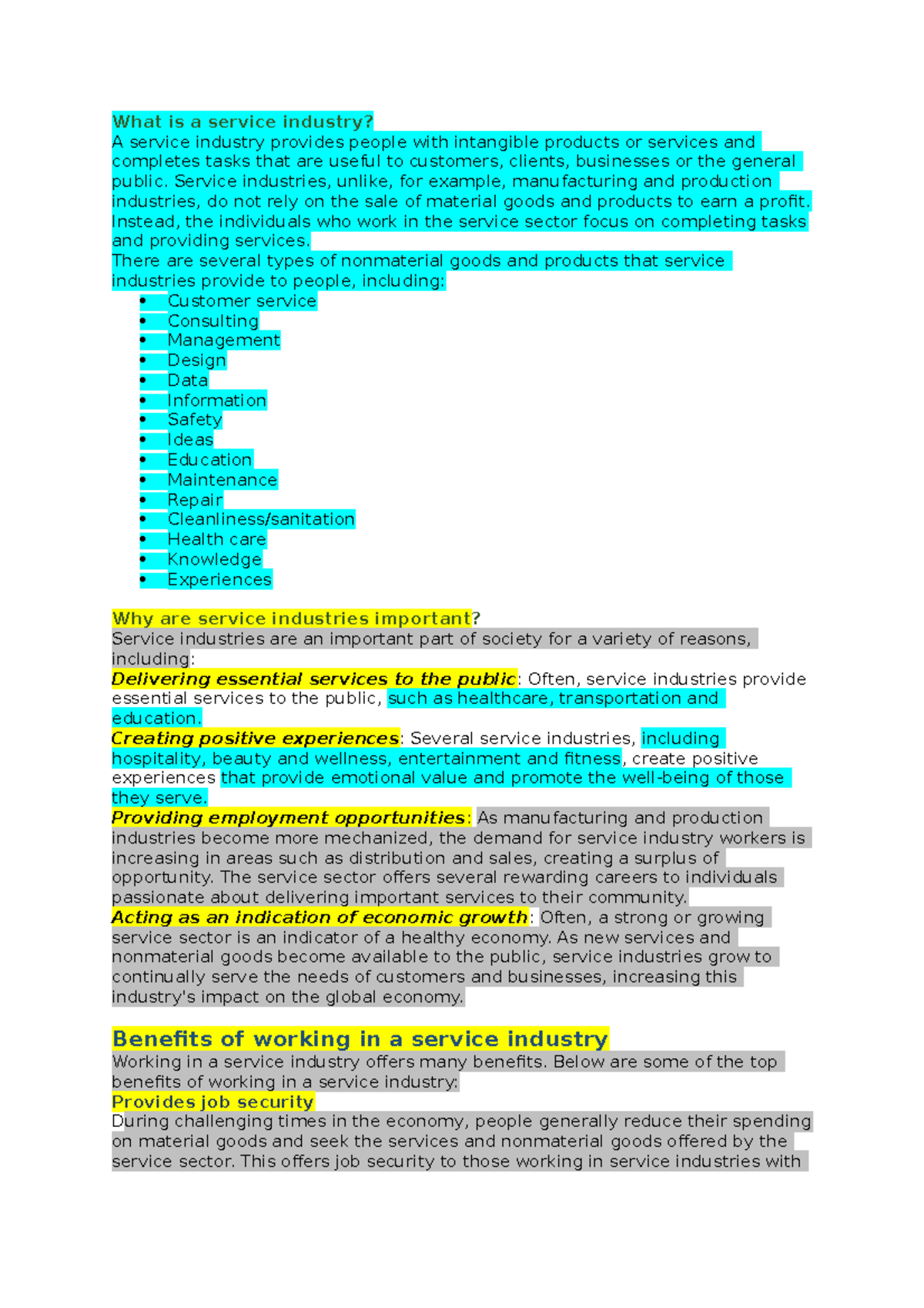 Service Industry - Gtdytftf - What is a service industry? A service ...