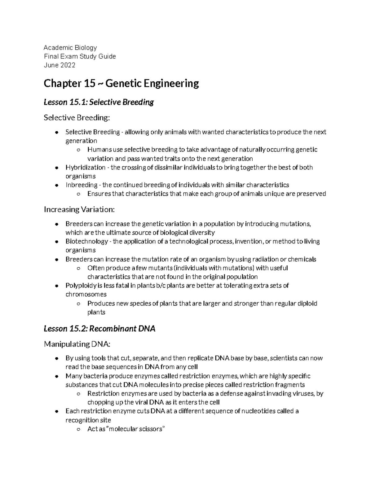 Chapter 131415 Ecology Rechs Biology