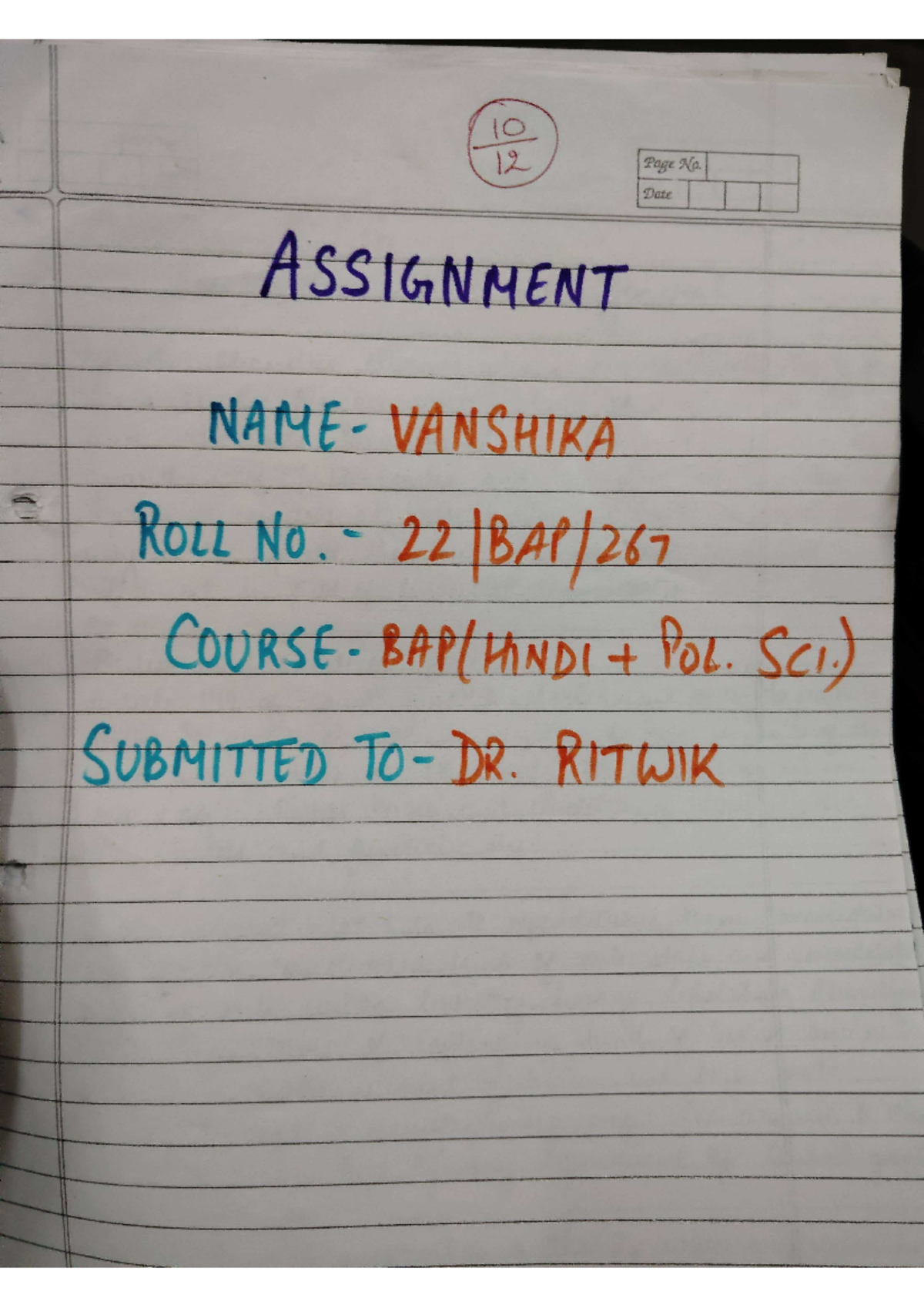 Pol major CAG CVC - helpful as assignment - 2322202402 - Studocu