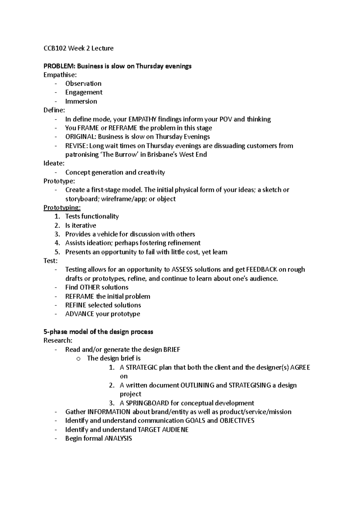 CCB102 Week 2 Lecture - ,,,,,,, - CYB102 - QUT - Studocu