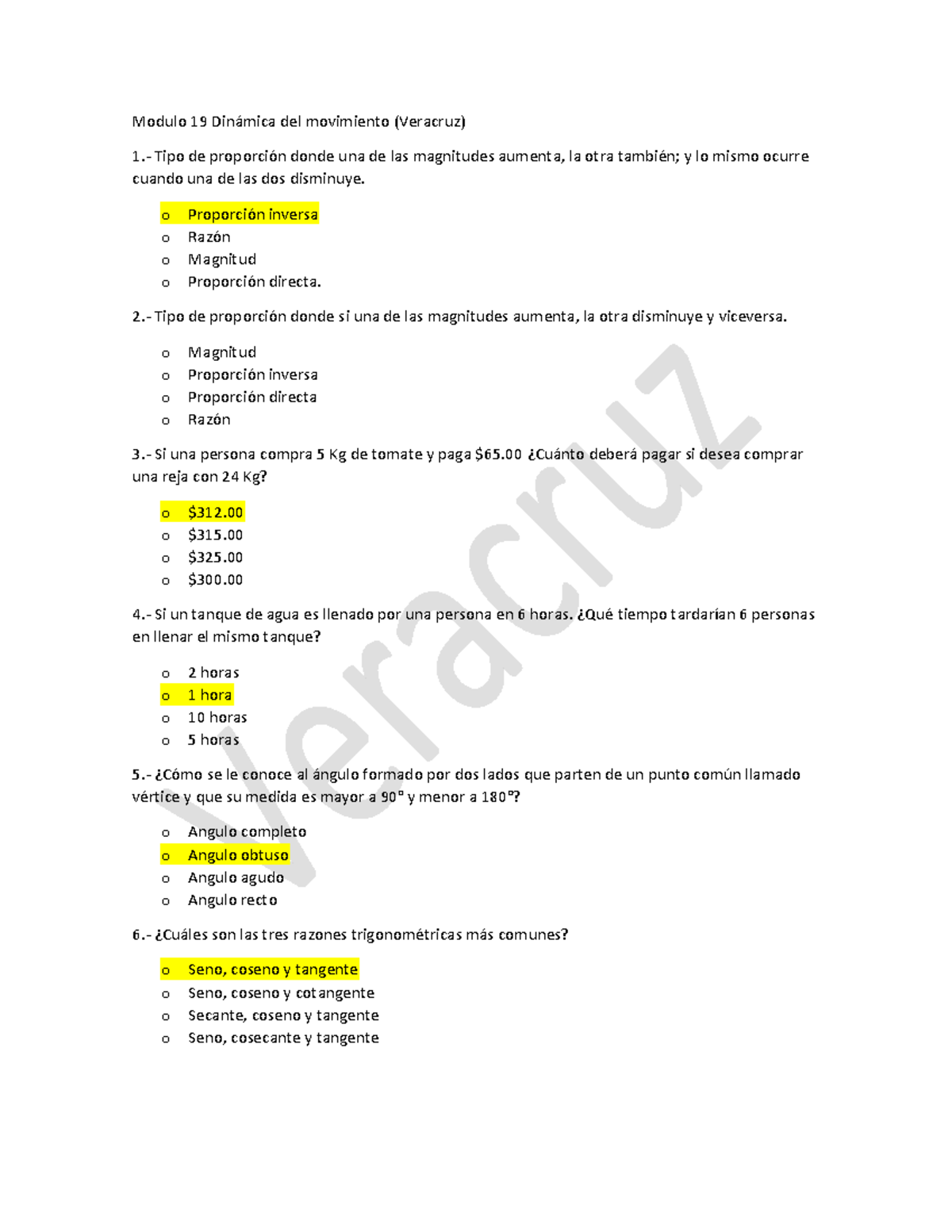 Modulo 19 Dinámica del movimiento - Tipo de proporciÛn donde una de las ...