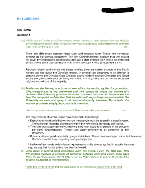 LAWS1011 - Wits University - Intro to Law - Studocu