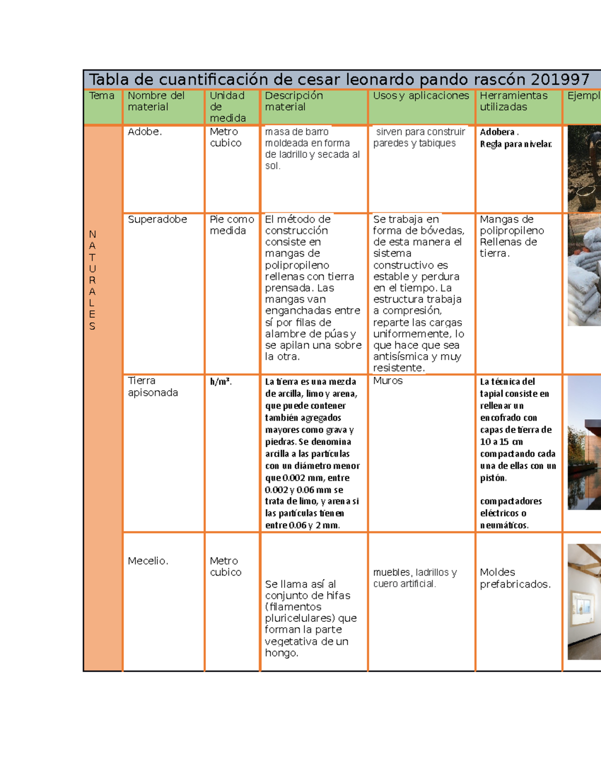 Tabla de cuantificaci Ã³n de cesar leonardo pando rasc Ã³n 2019 97 ...