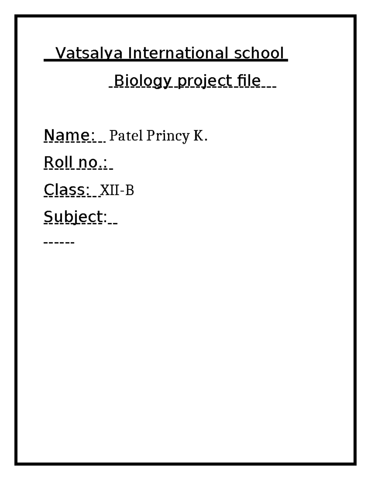Biology - control and coordination - Vatsalya International school ...