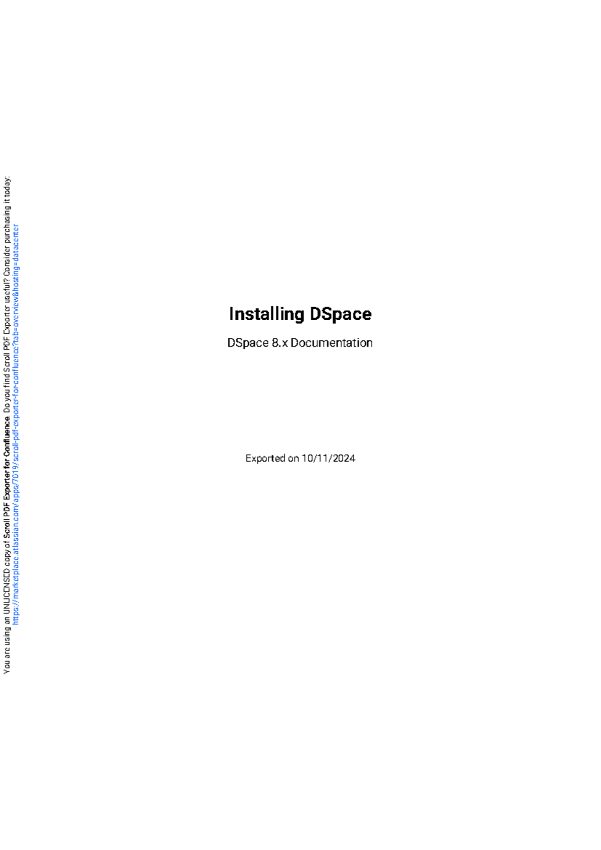 Installing DSpace-v14-20241011 122315 - Installing DSpace DSpace 8 ...