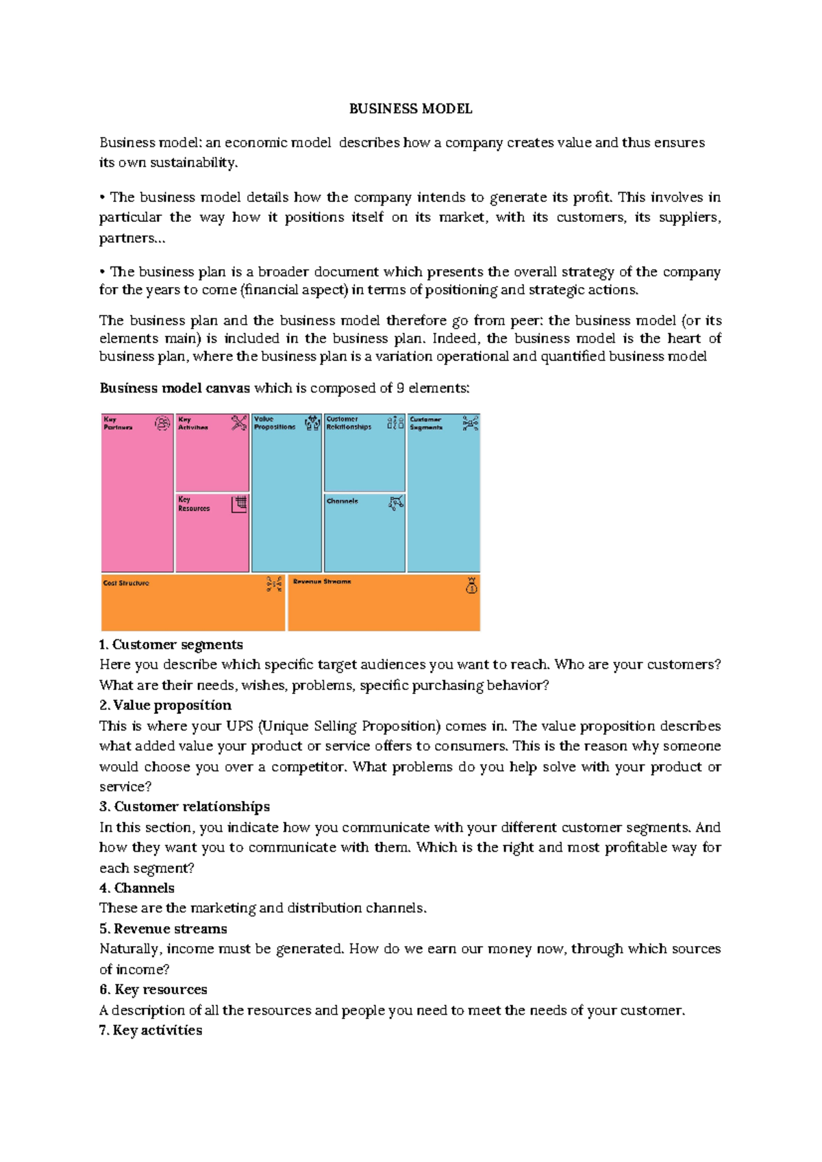 Busniess Model - BUSINESS MODEL Business model: an economic model ...