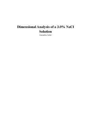 The Conversion of Magnesium Metal to Several Magnesium Salt - Blair ...