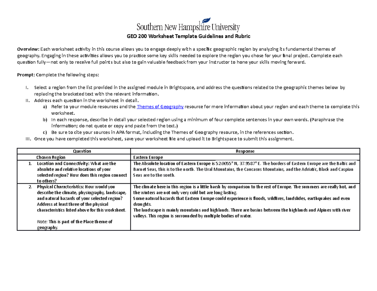 History 100 discussion - HIS100 - SNHU - Studocu