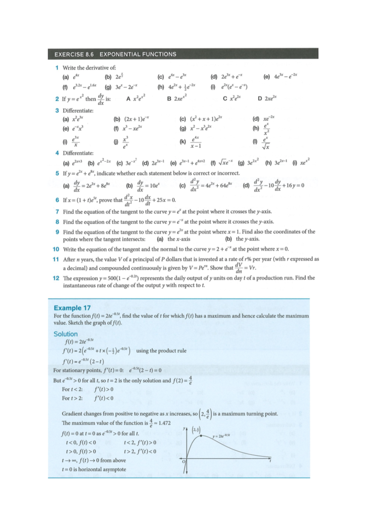 Exponential and Log HSC Questions - Studocu