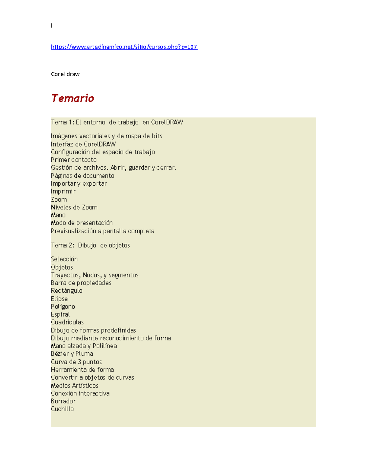 Temarios de preparación para su evaluación de Corel draw - photoshop ...