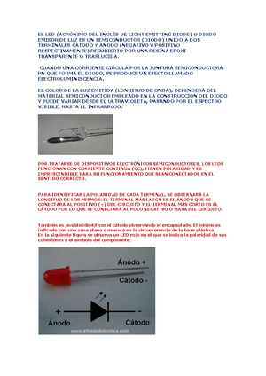 Tabla Voltaje Diodos LED Diodo RGB - Electronica Analógica ...