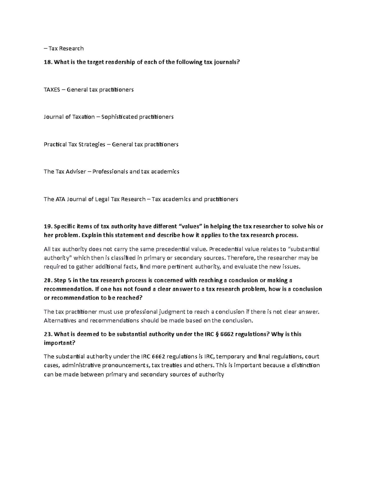 Ch 2 -part 3 - every day homework - Tax Research What is the target ...