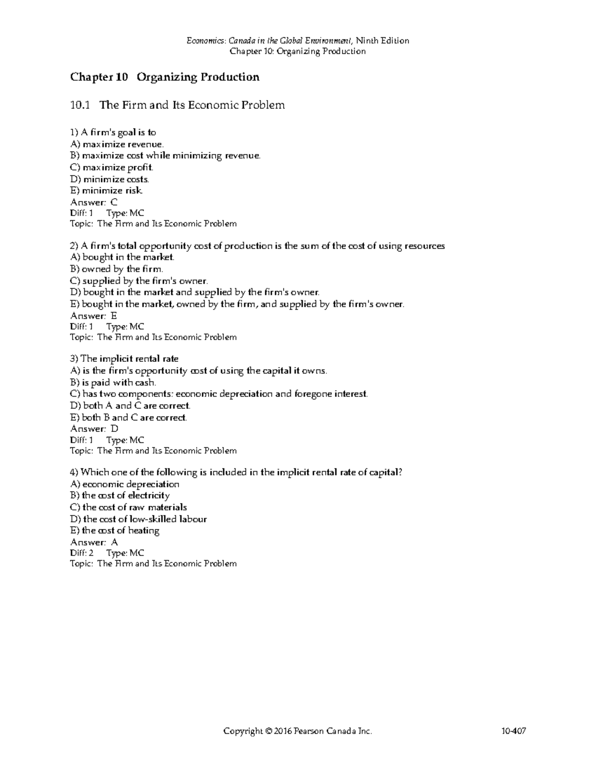 Econ Chapter 10 Questions - Economics: Canada in the Global Environment ...