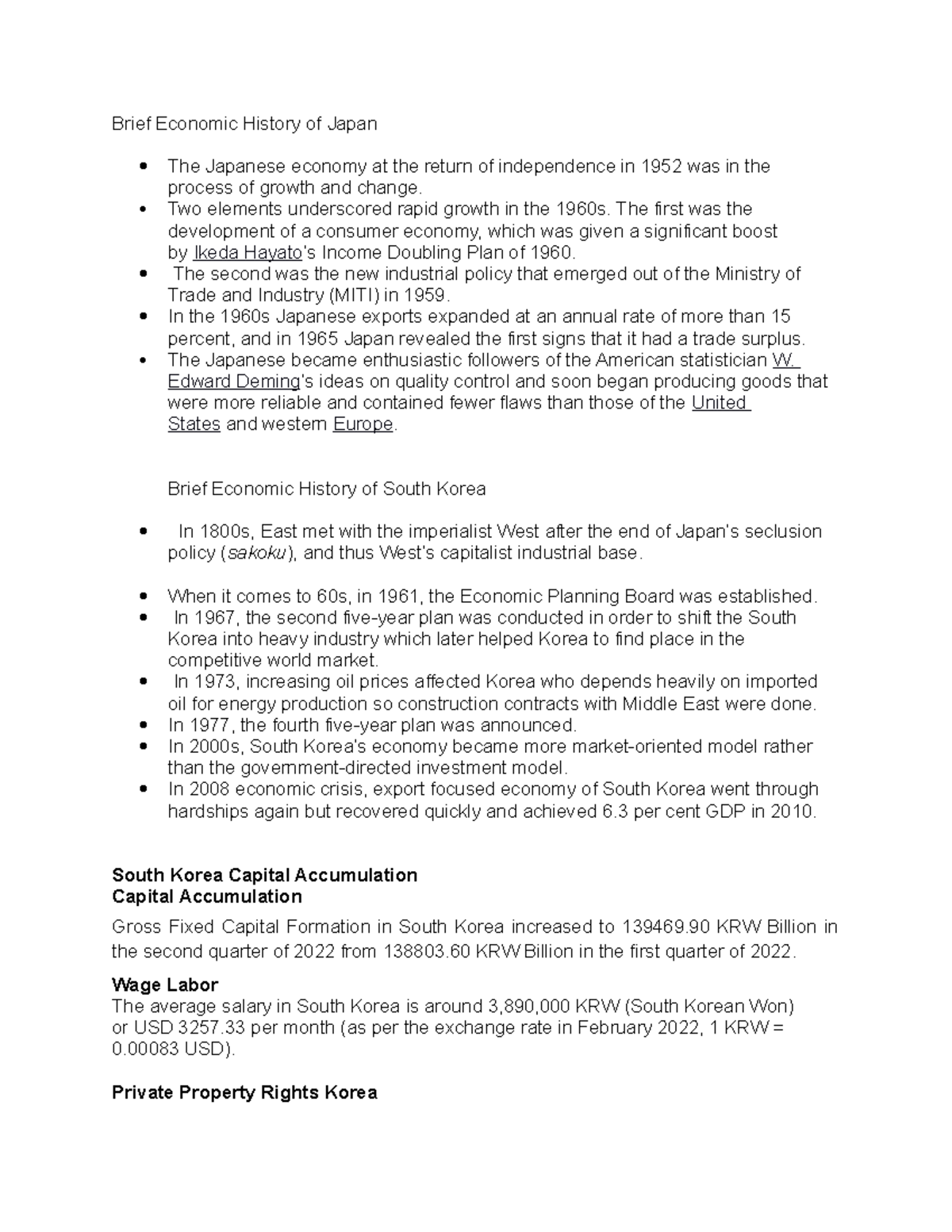 Brief Economic History of Japan - Two elements underscored rapid growth ...