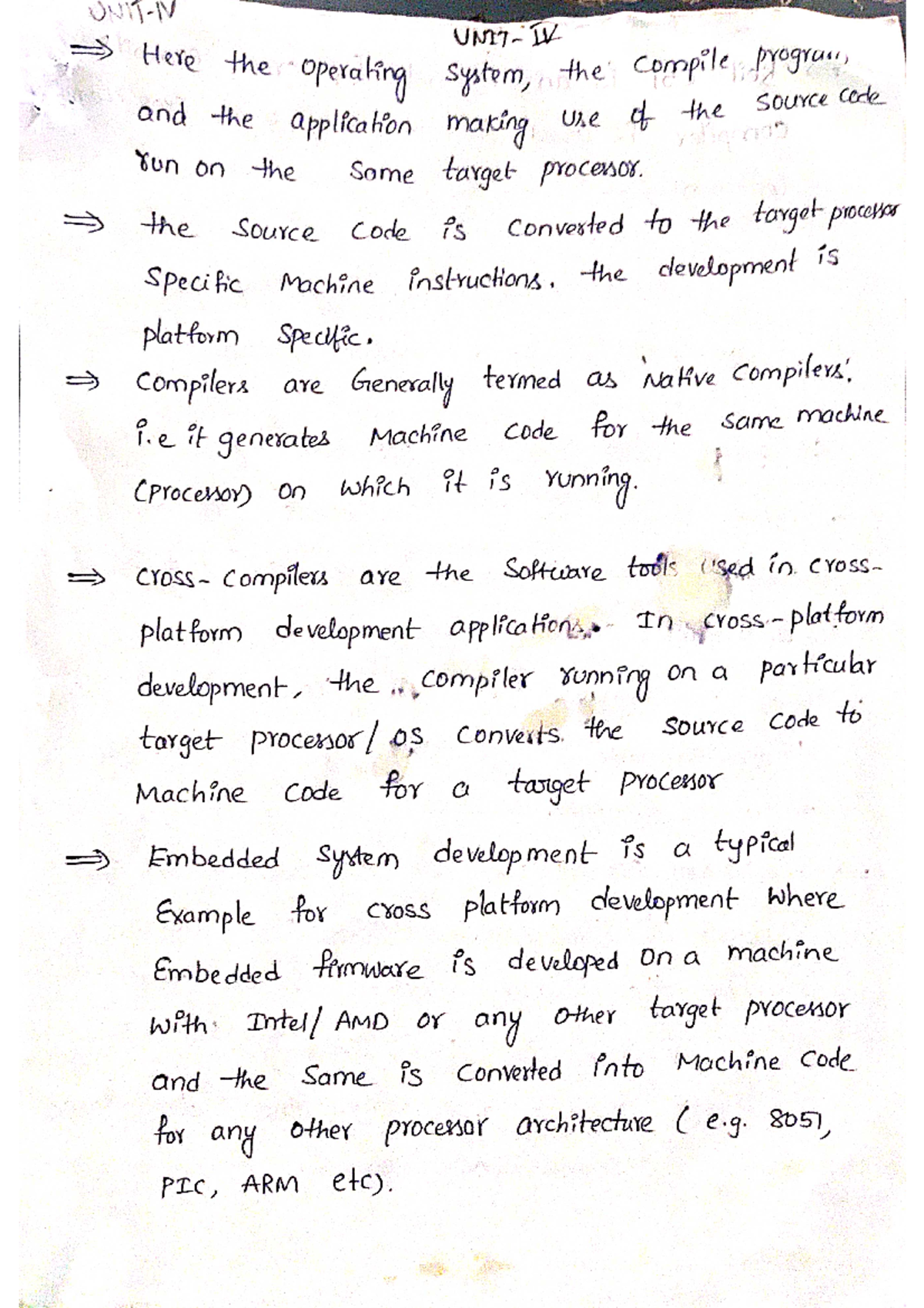 Unit-4 Embedded Systems - Studocu