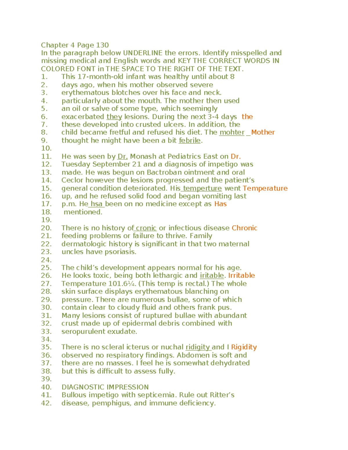 transcription audio - Chapter 4 Page 130 In the paragraph below ...