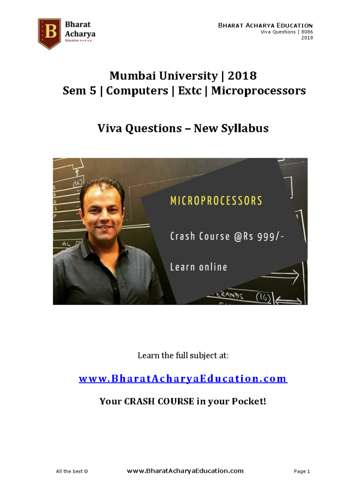 Viva Q&A - Viva Q&A - Viva Questions | 8086 2018 Mumbai University ...