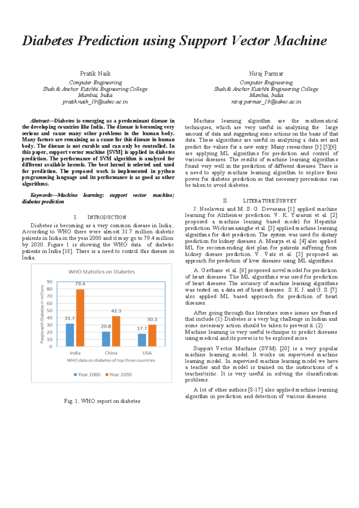 Print - kbjkadbkj - Diabetes Prediction using Support Vector Machine ...