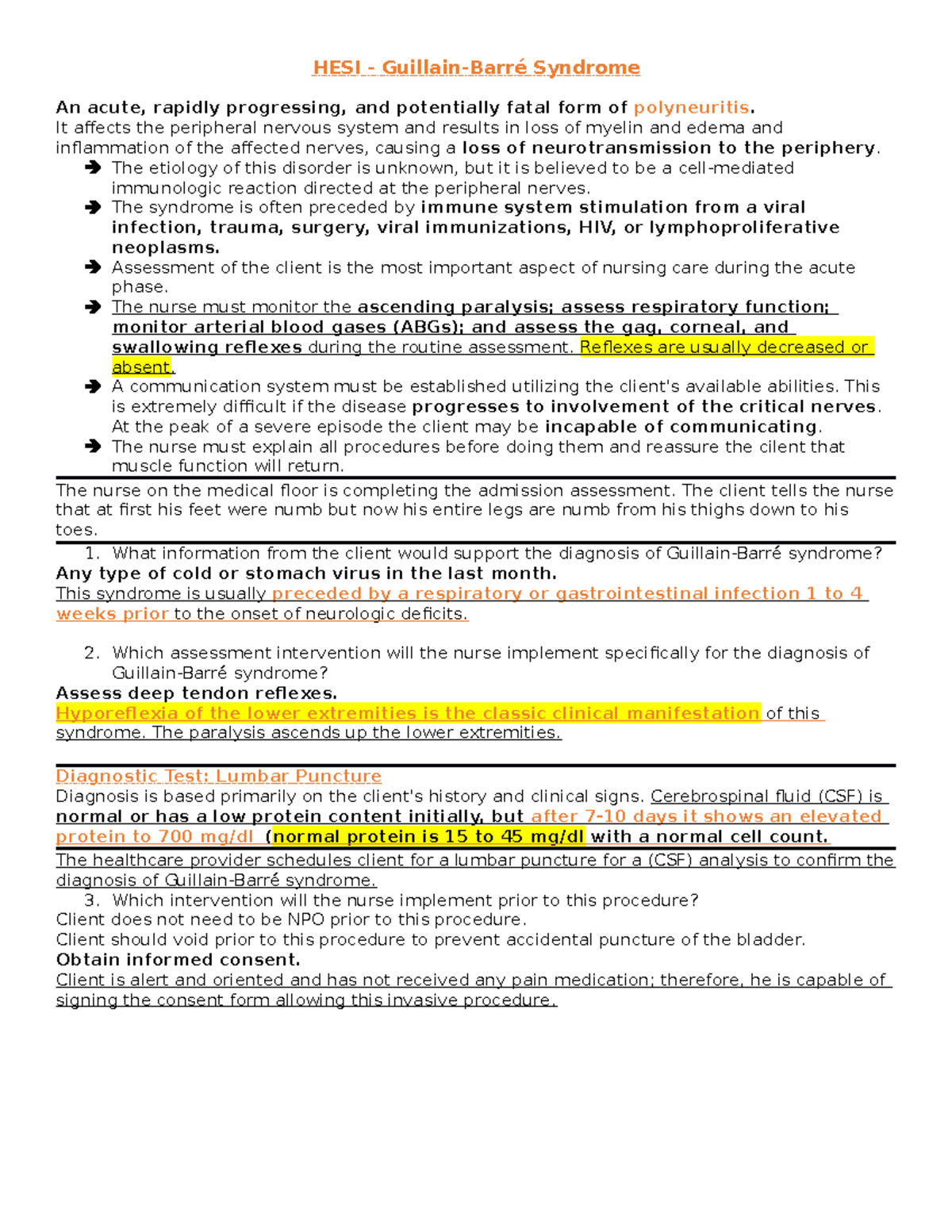 Guillain-Barré Syndrome - It affects the peripheral nervous system and ...