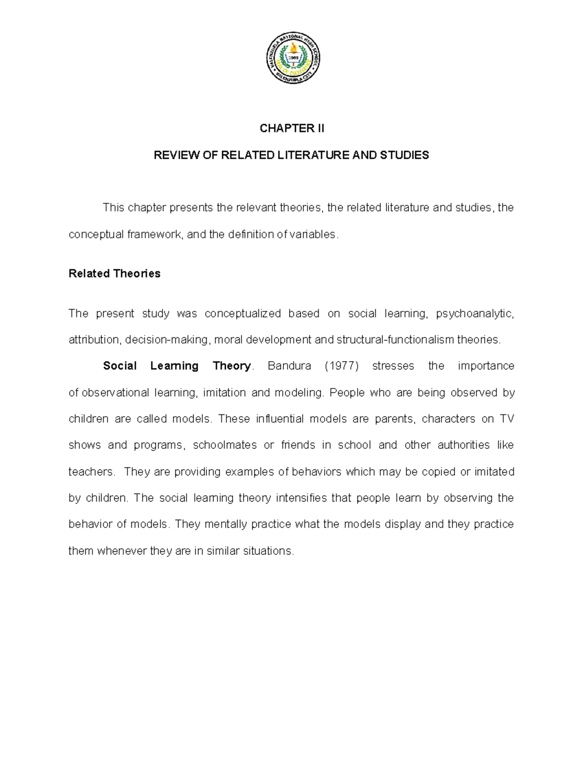 Format-for-Chapter-2 - CHAPTER II REVIEW OF RELATED LITERATURE AND ...