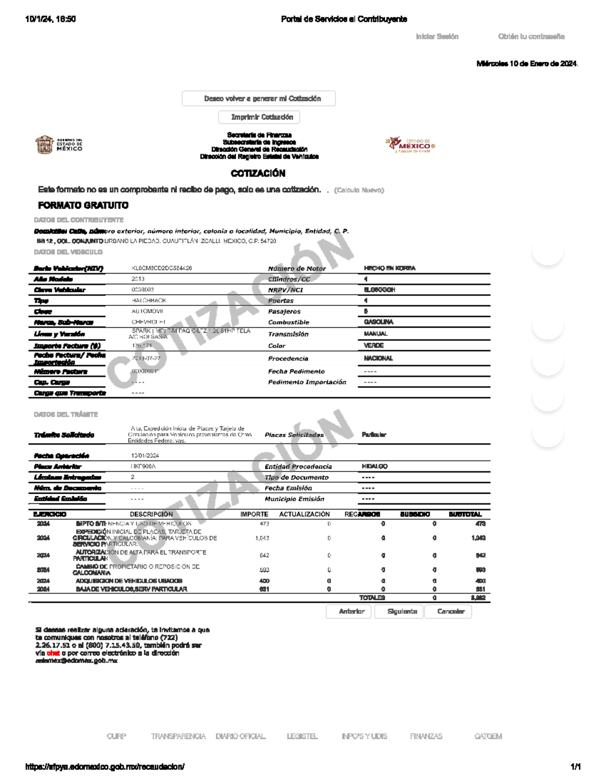 Cotizacion Spark - nomb - Matematica general - Studocu