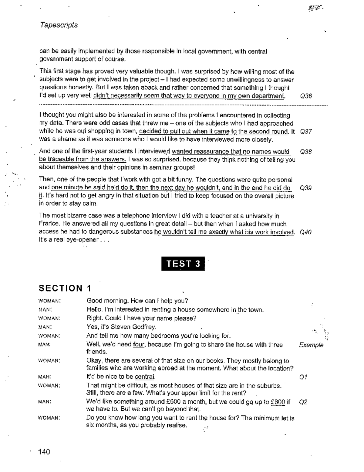 5. ILAC Ielts Test 20 - Audio Script - Lingua Inglesa X - Studocu