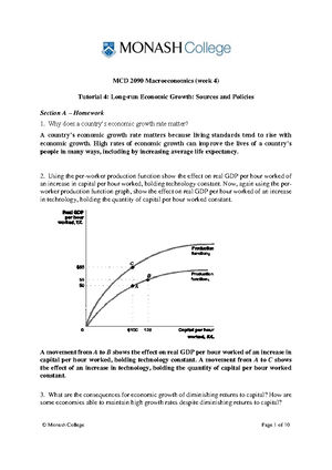 Macroeconomics Handout - GOVERNMENT MACROECONOMIC OBJECTIVES Most of ...