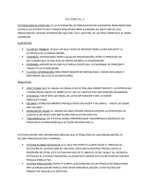 Modulo 3 y 4 sistemas - resumen de SIO - MODULO lll UNIDAD l Que es un sistema administrativo ...