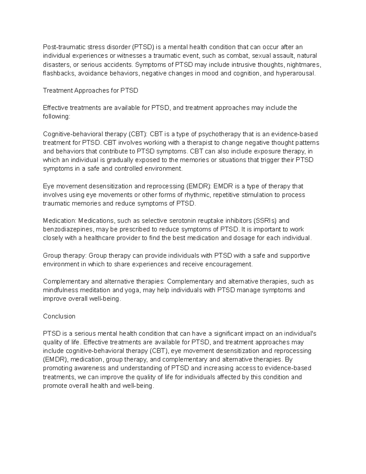 Post-traumatic stress disorder - Symptoms of PTSD may include intrusive ...