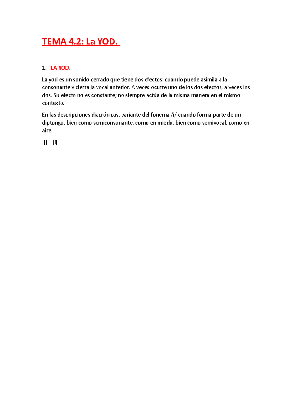 FH. Tema 4 - Apuntes de Herrero Ingelmo - TEMA 4: La YOD. 1. LA YOD. La ...