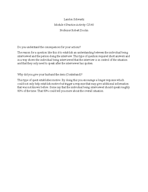 Final Paper CJ340 - Landon Schwartz 8-1 Project Three: Jeffrey Dahmer ...