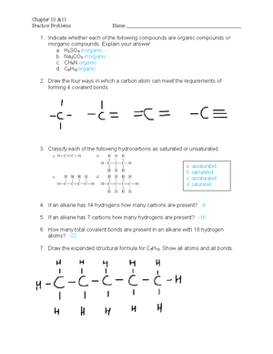 Practice Problems 14 - Chapter 18: Carbohydrates Define Biochemistry ...