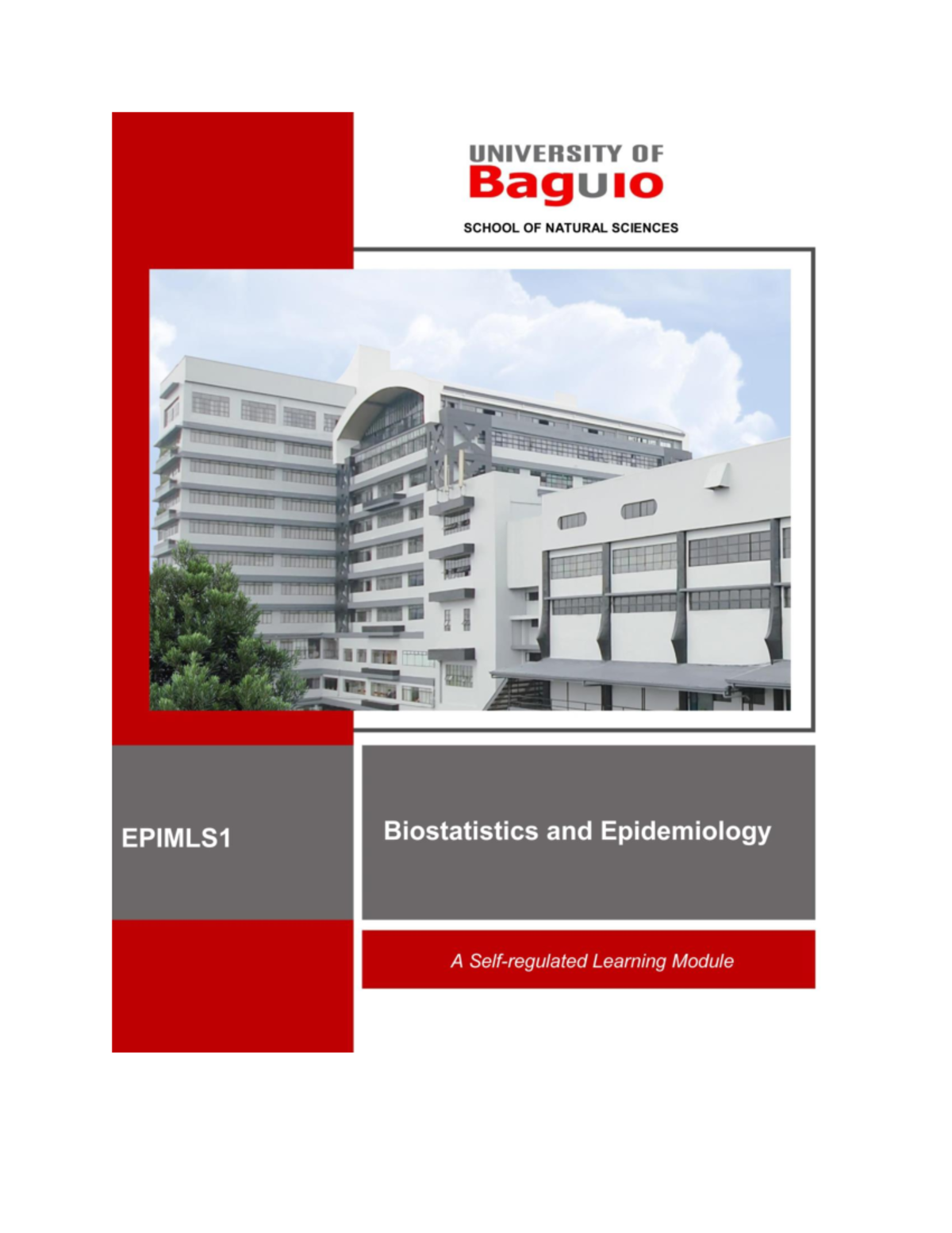 Epimls 1 - Module - Prepared by: Jaleh V. Gacayan, RMT, MPH, LPT Adelle ...