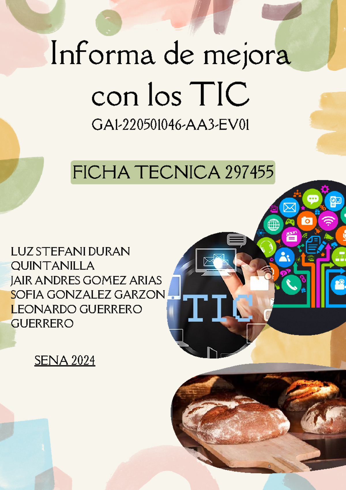Flyer infografía de la empresa simple profesional multicolor - Informa de mejora con los TIC ...