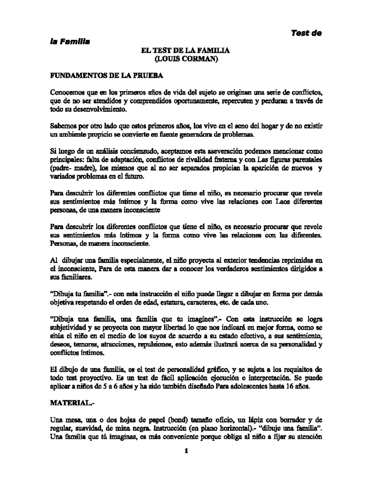 S11 s1 - Test de la Familia EL TEST DE LA Familia - Pruebas ...