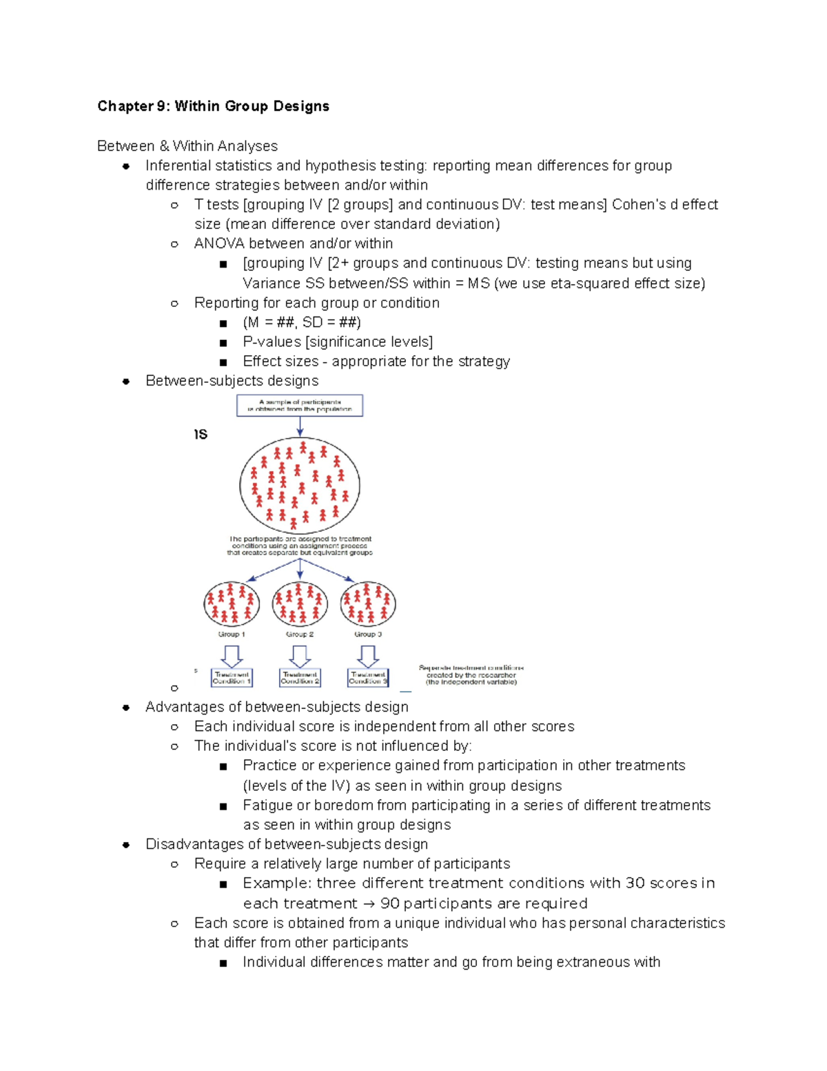 PSY 301 Chapter 9 - Professor Kathleen Webster. - Chapter 9: Within ...
