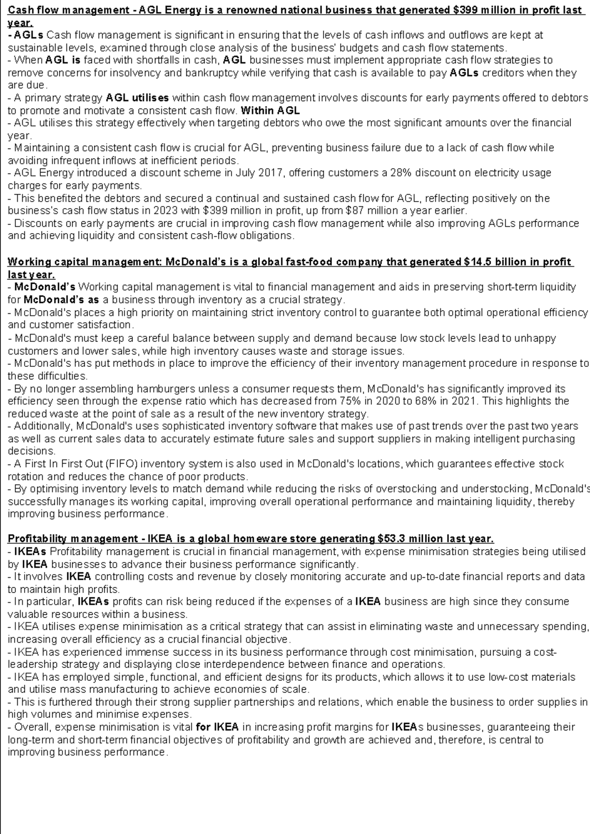 shorten all this info into study notes keeping only the key points and ...