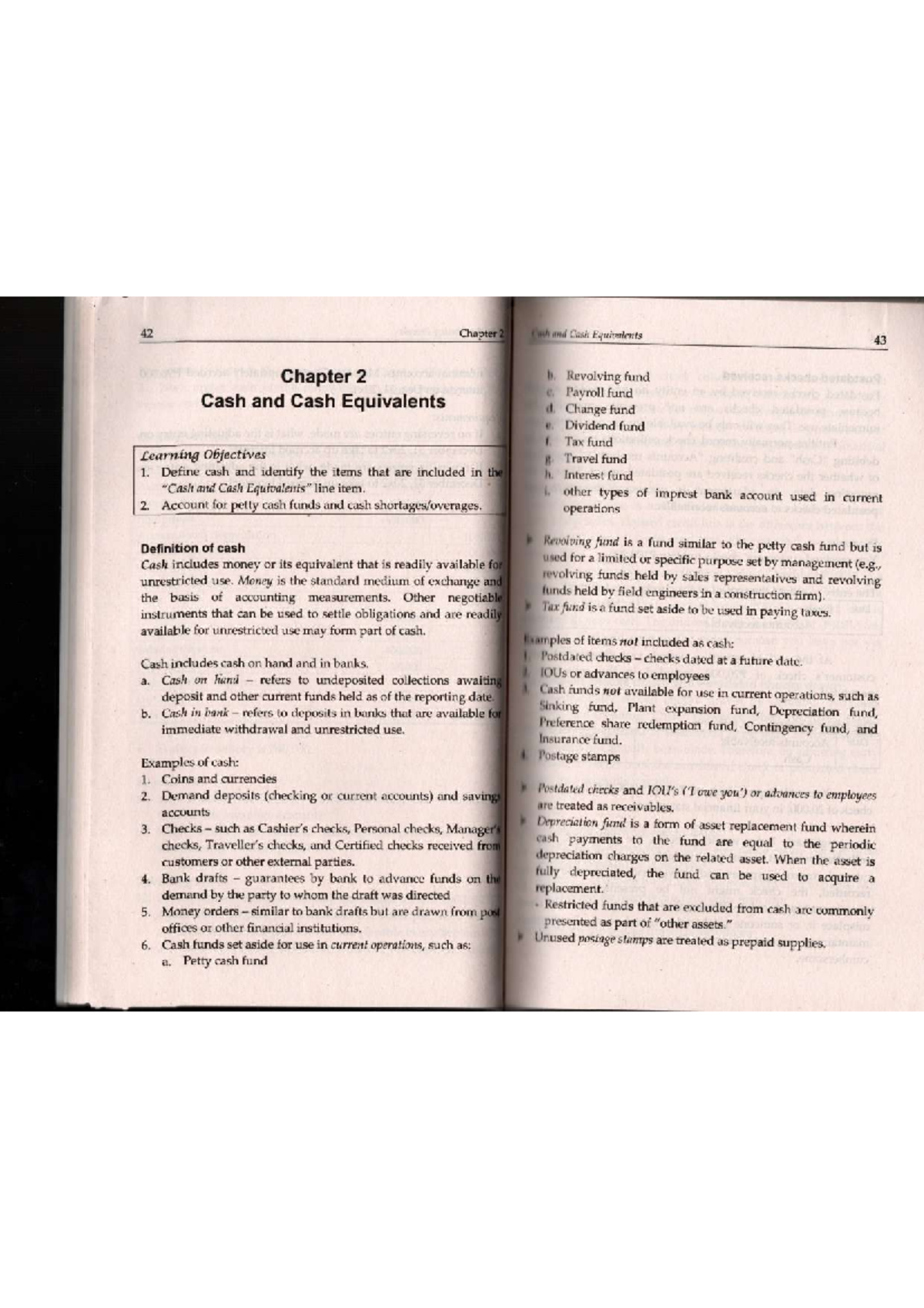 Intacc cash & c eq - Lecture notes 42-74 - BS Accountancy - Studocu