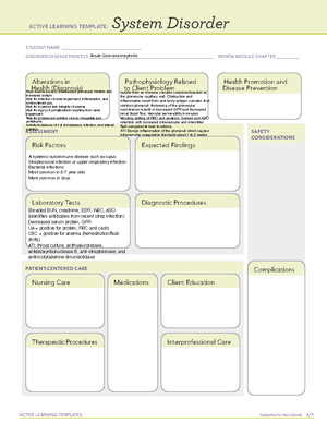ATI Hydrocephalus - ACTIVE LEARNING TEMPLATES THERAPEUTIC PROCEDURE A ...