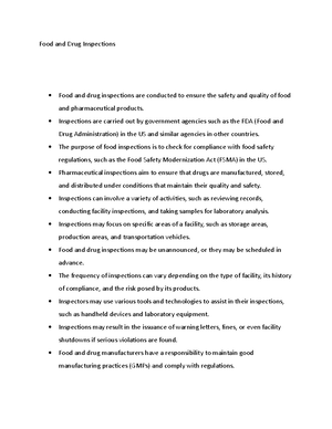 Food Safety Regulations - The US Food and Drug Administration (FDA) is ...