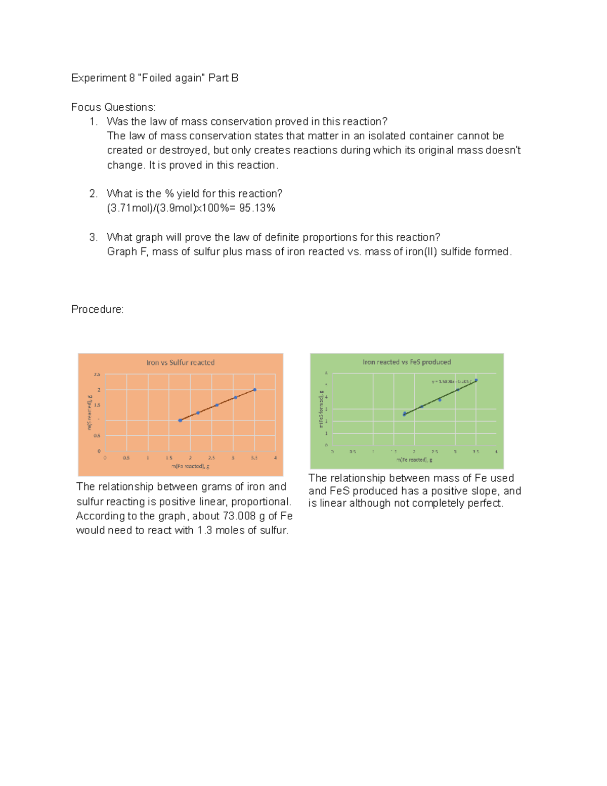 Exp. 8B “Foiled Again” - Experiment 8